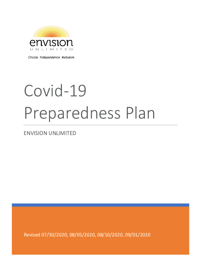 Fillable Online Covid-19 Business Preparedness Plan Implemented June ...