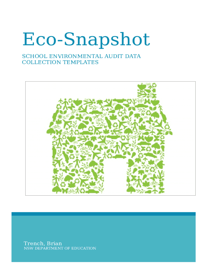 Eco-Snapshot. SCHOOL ENVIRONMENTAL AUDIT data collection templates Doc ...