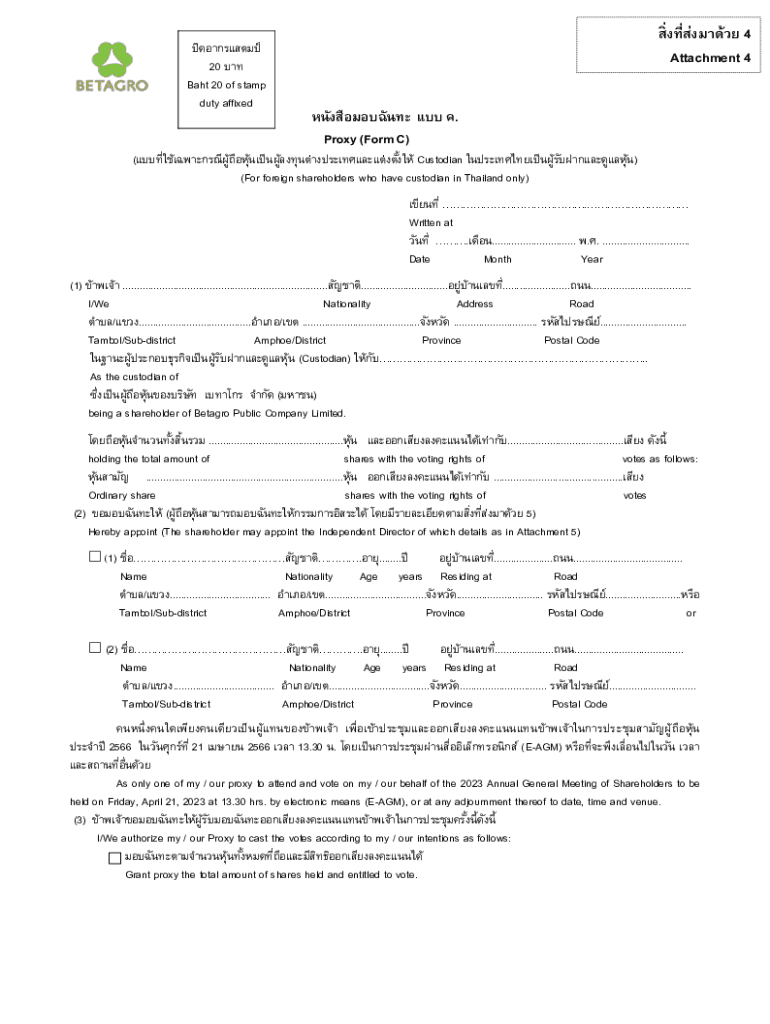 Fillable Online Page 76 Please affix Stamp duty of Baht 20 For ...