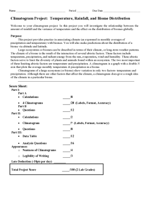 Fillable Online Climatograms worksheet - Identifying Biomes from Fax ...