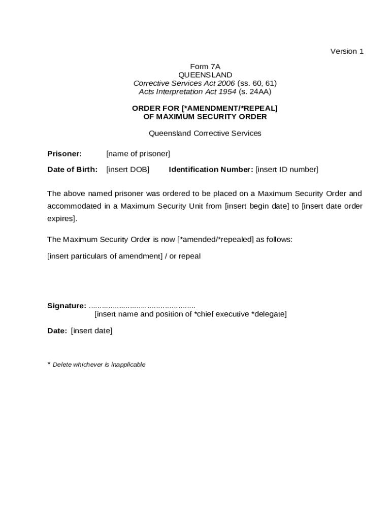 8. Order for amendment/cancellation of maximum security order Doc ...