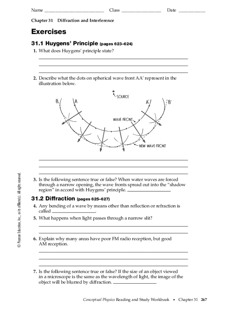 Fillable Online The wave model of light explains diffraction and interference. Fax Email Print ...