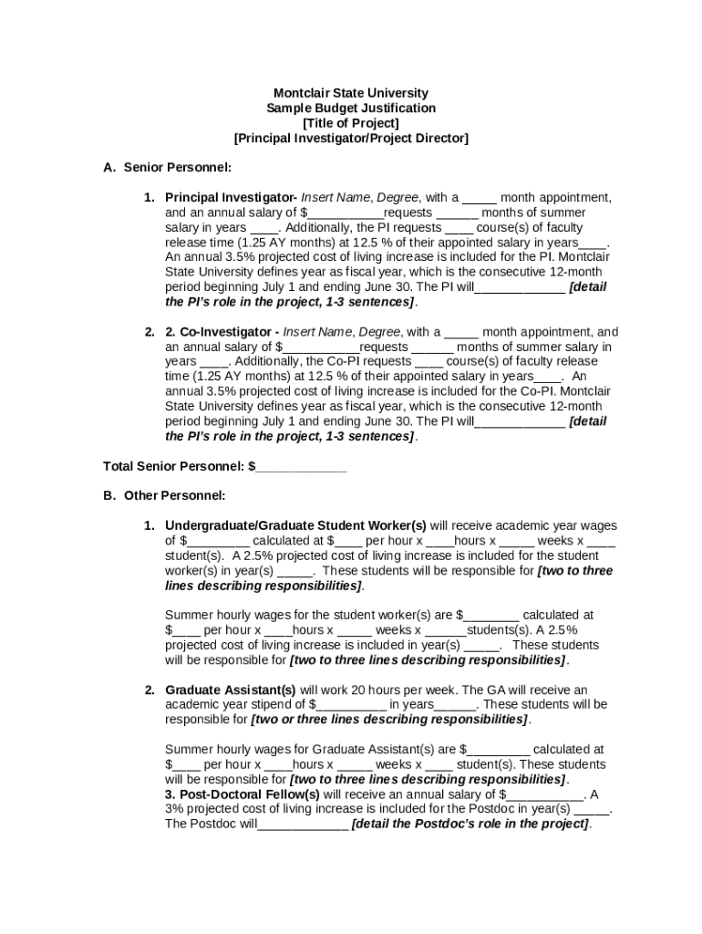 In order to accomplish the proposed tasks, we request a ... Doc ...