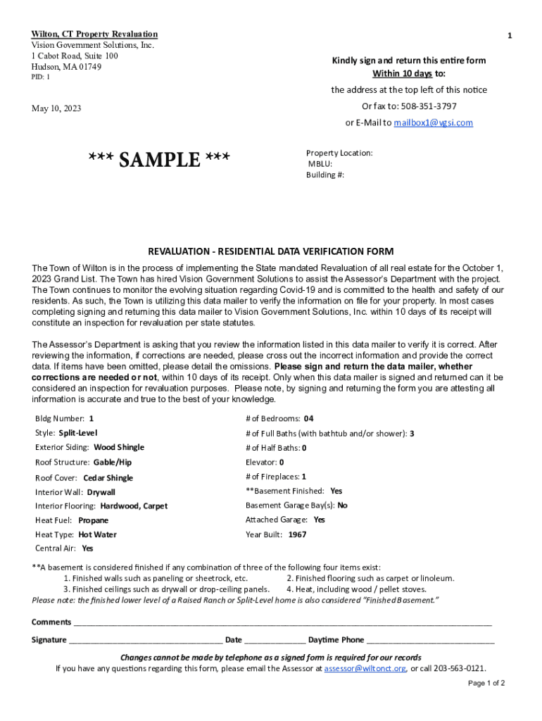 Fillable Online RFP Revaluation Program Services Ready for Release Fax ...