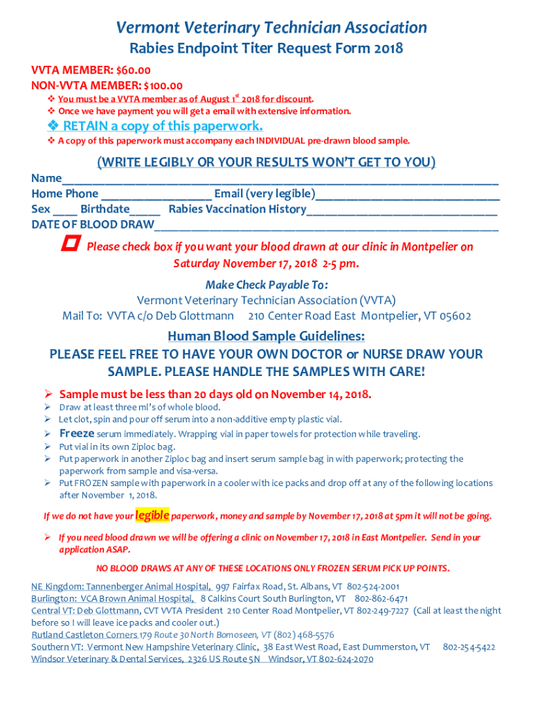 Fillable Online Rabies and Tetanus Request Form Fax Email Print - pdfFiller