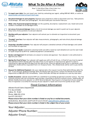 Fillable Online Filing a Flood Insurance Claim: What Happens Next? Fax ...