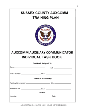 Fillable Online AUXC Position Task BookFlorida Auxiliary Communications ...