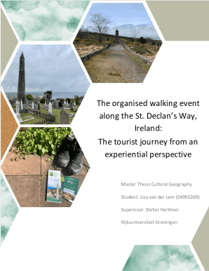 Fillable Online The organised walking event along the St. Declan's Way ...