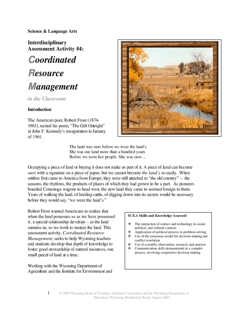 Fillable Online "The Gift Outright" by Robert Frost (Inaugural Poem ...