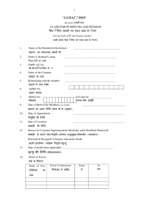 Fillable Online EPF Forms: Complete List of Employee PF Forms Fax Email ...