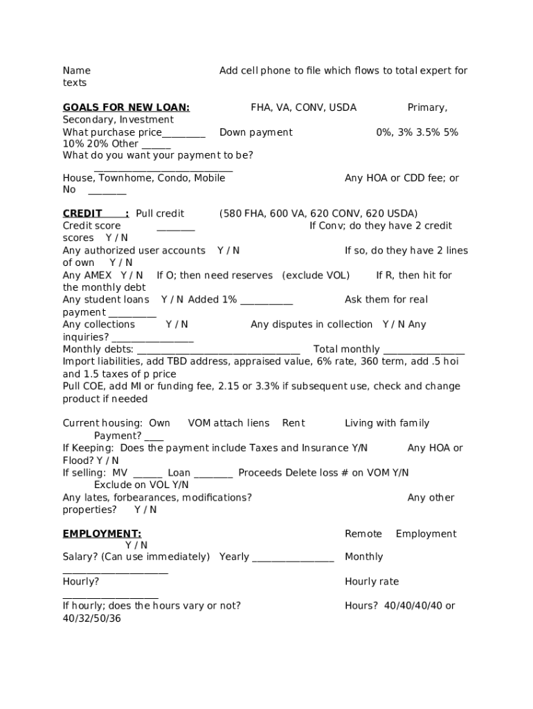FHA Standard and High Balance Matrix Doc Template | pdfFiller