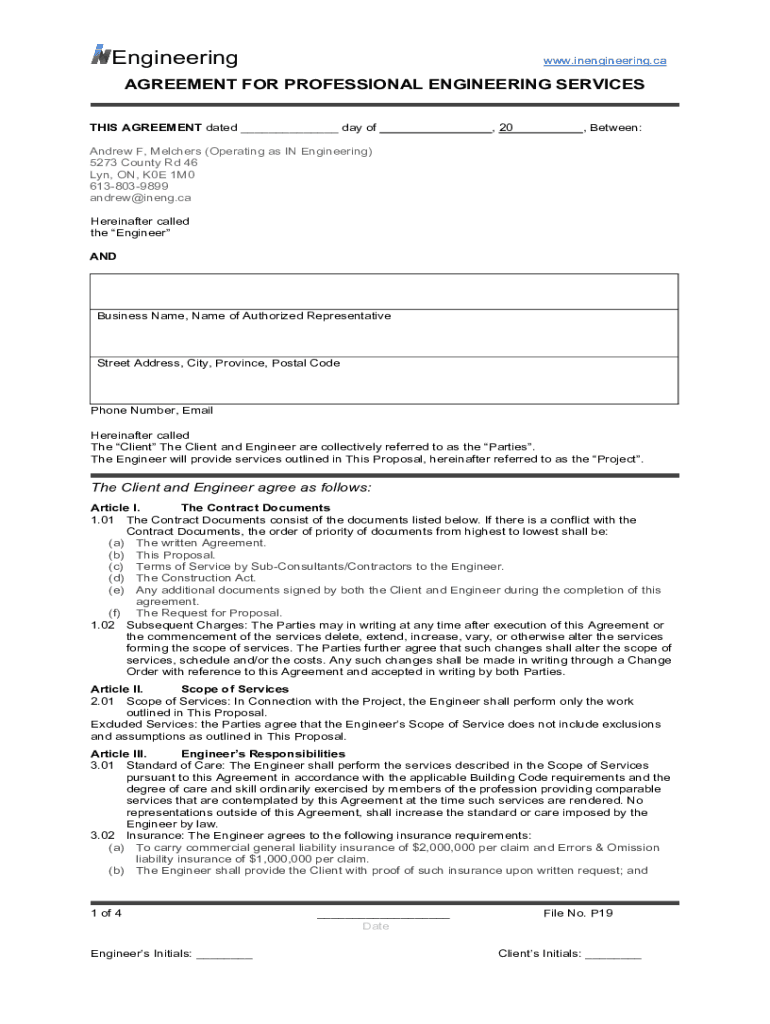Fillable Online Andrew Melchers, UE, M.Eng, P.Eng, IntPE, IE's Post Fax Email Print - pdfFiller