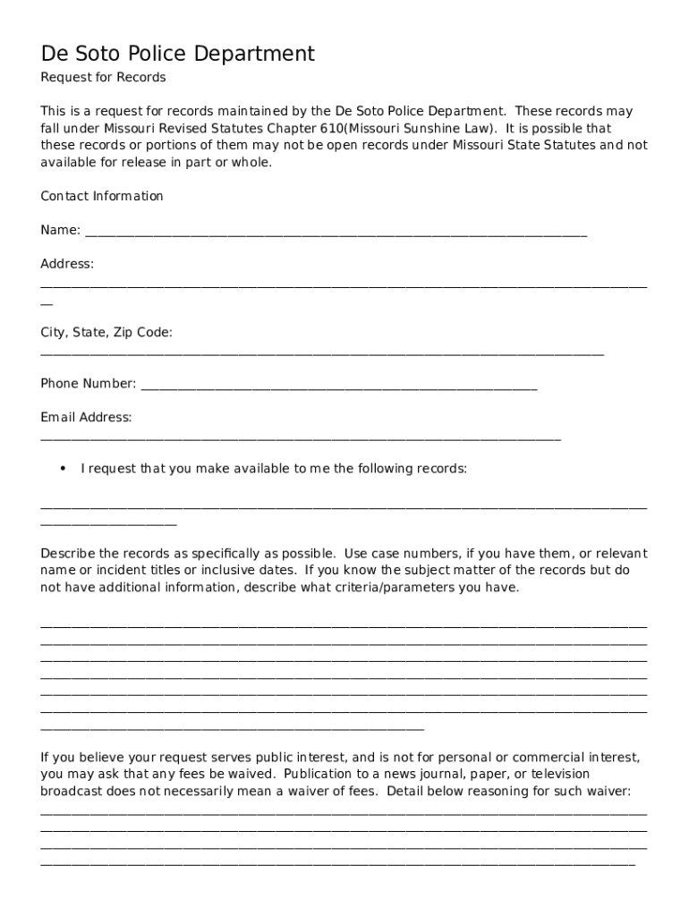 records-request-.docx Doc Template | pdfFiller