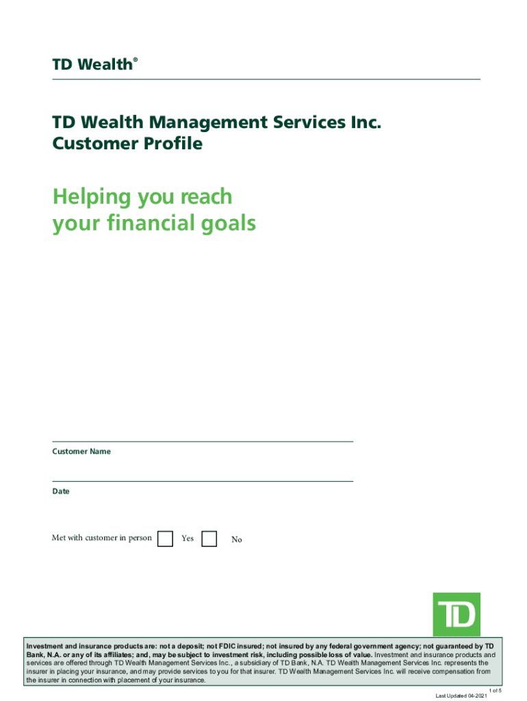 Fillable Online TD WIN Transaction Reporting Worksheet - TD Bank Fax ...