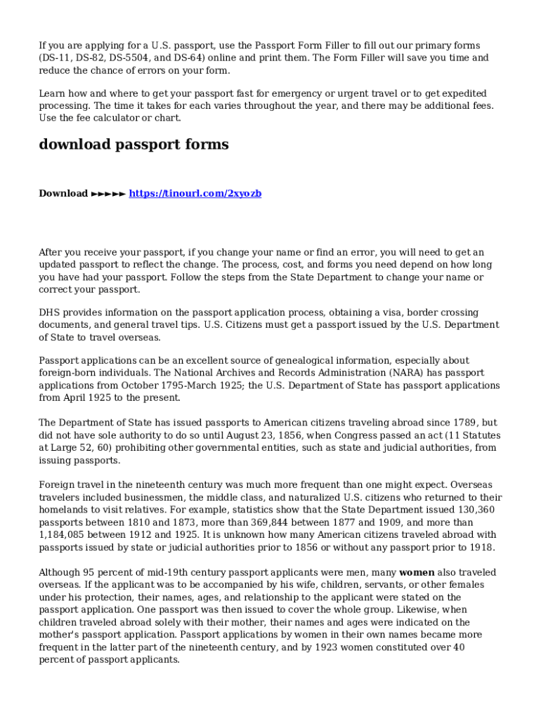 Fillable Online How to Fill Out US Passport Application Fax Email Print ...