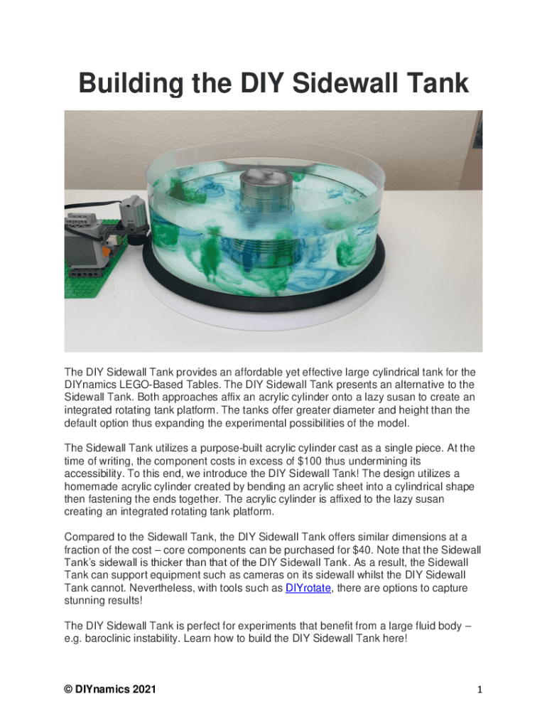 Fillable Online A Robust and Consistent $80 DIY Rotating Tank Platform ...