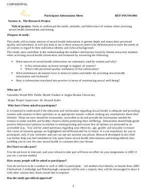 Stage 1 Research Ethics Application Doc Template | pdfFiller