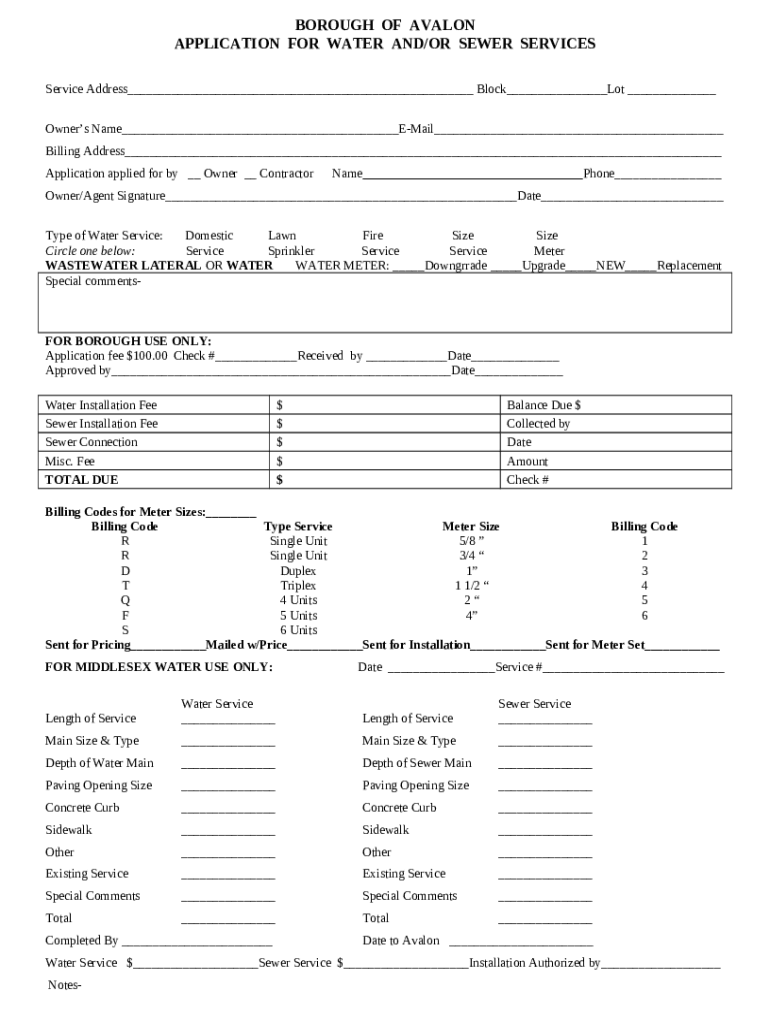 s Page - Avalon Borough Doc Template | pdfFiller