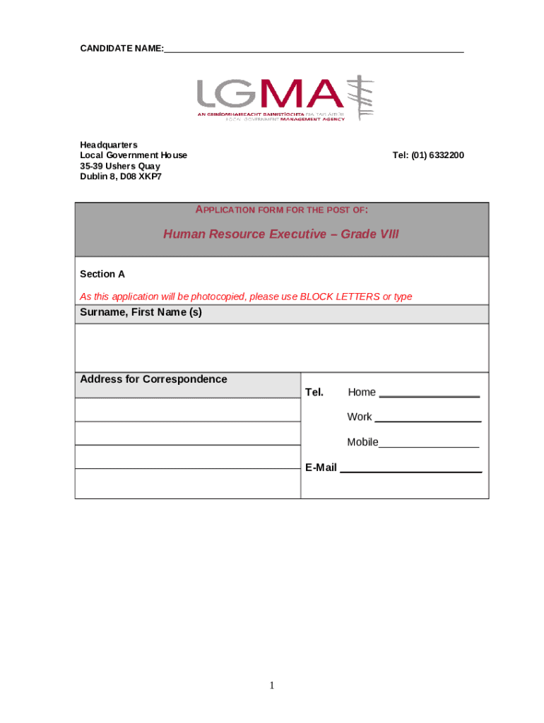 Application Manager Grade 8 Doc Template | pdfFiller