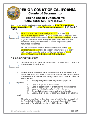 Post-Facto Authorization Doc Template | pdfFiller
