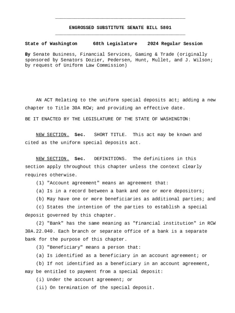 Notice of Senate Passage for Engrossed Substitute ... Doc Template ...