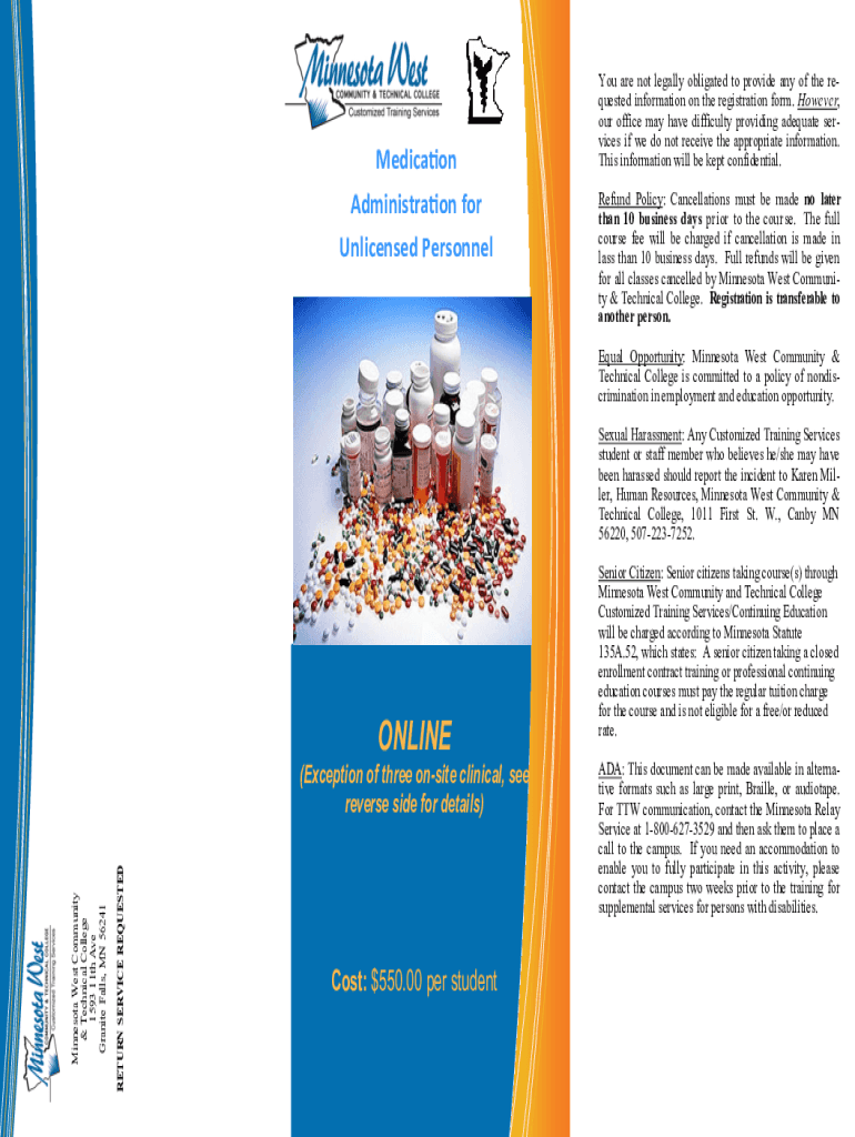 Fillable Online Delegation of medication administration from registered ...