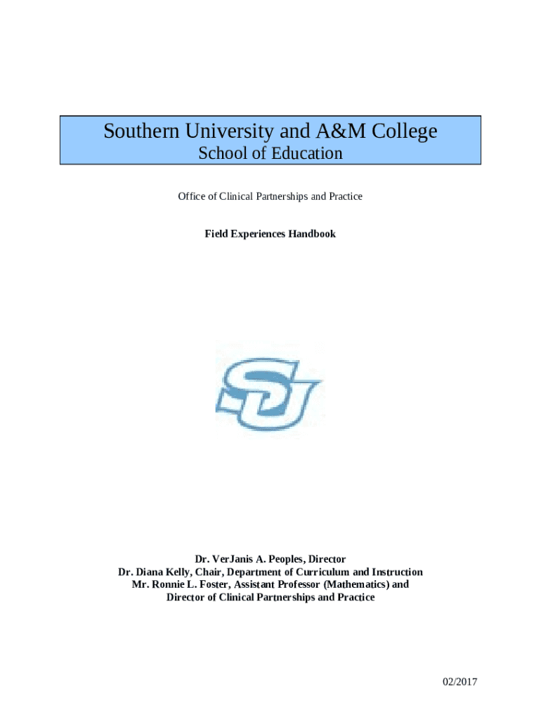 Southern University's er professor and administrator ... Doc Template ...