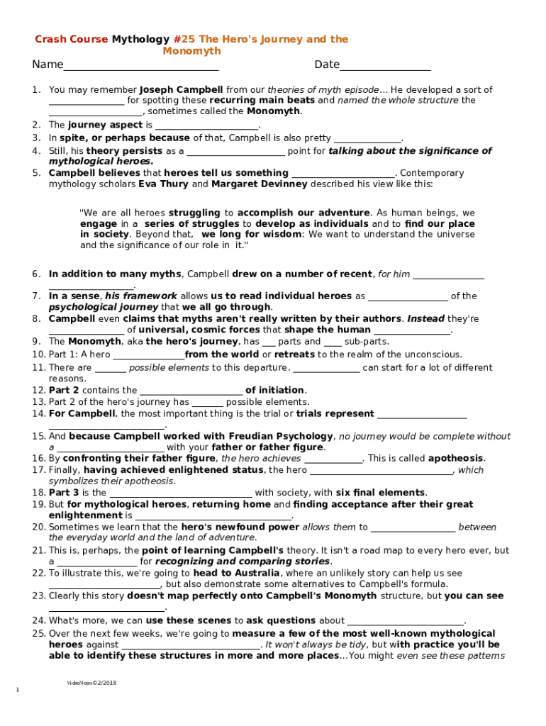 monomyth 4 pdf Doc Template | pdfFiller