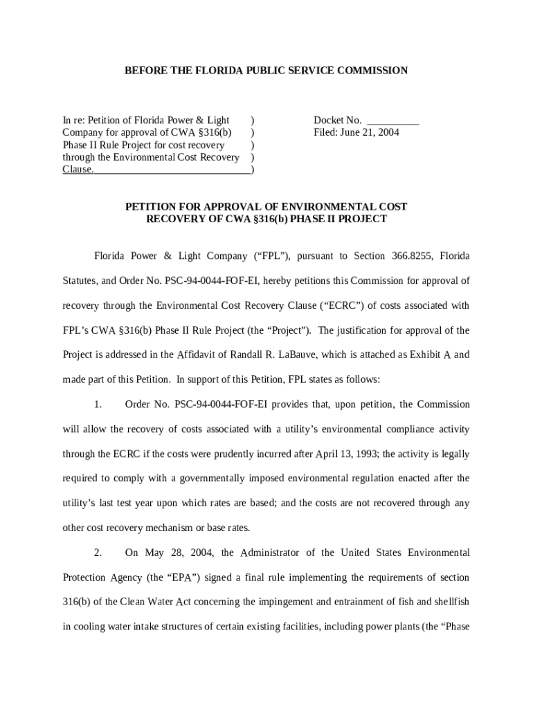 Clean Water Act Section 316(b) Biological Characterization ... Doc ...