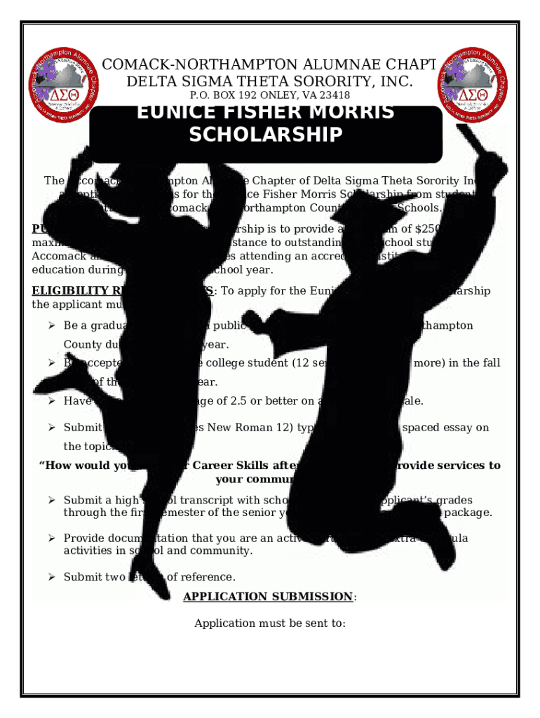 Chesterfield Alumnae Chapter Delta Sigma Theta Sorority, Inc. Doc Template | pdfFiller