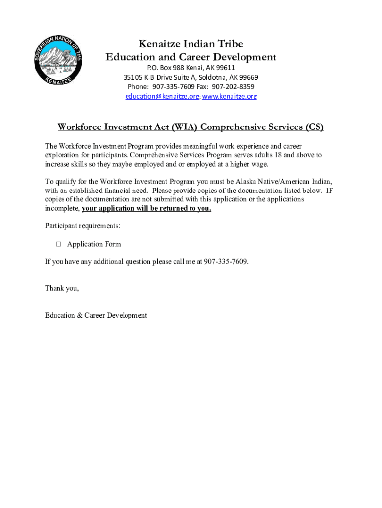 Fillable Online Tribal Scholarship Application Fax Email Print - pdfFiller