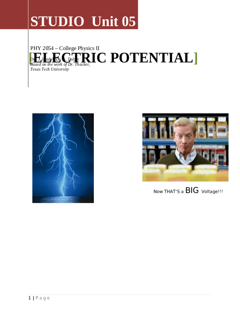 to understand the concept of electric potential energy - Studylib Doc ...