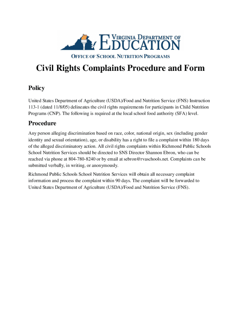 Fillable Online Sample Complaints Procedure and Form Fax Email Print ...