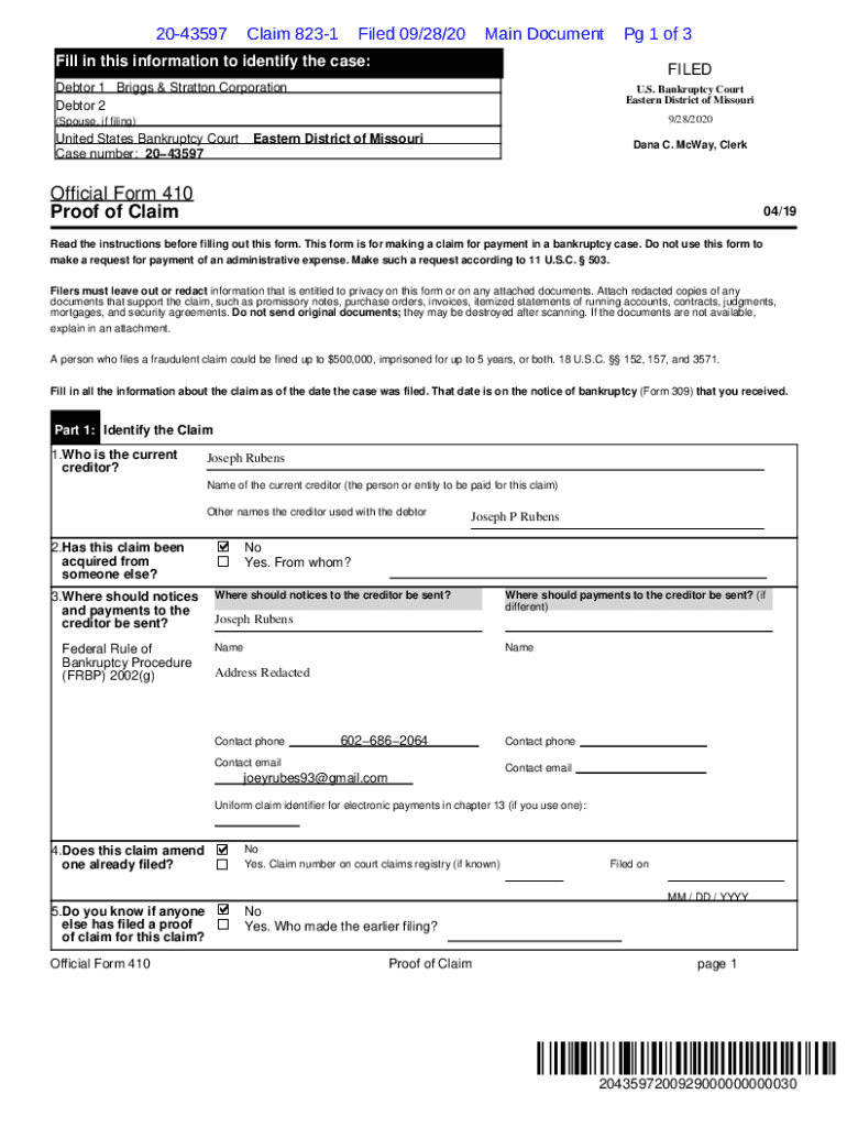 Fillable Online Claims Register Report Date Range:07/20/2020-04/22/2022 Fax Email Print - pdfFiller