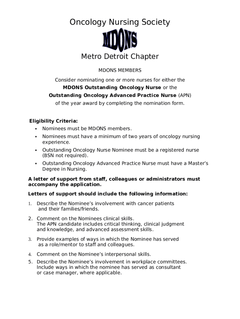 The evolution of oncology nursing: Leading the path to ... Doc Template ...