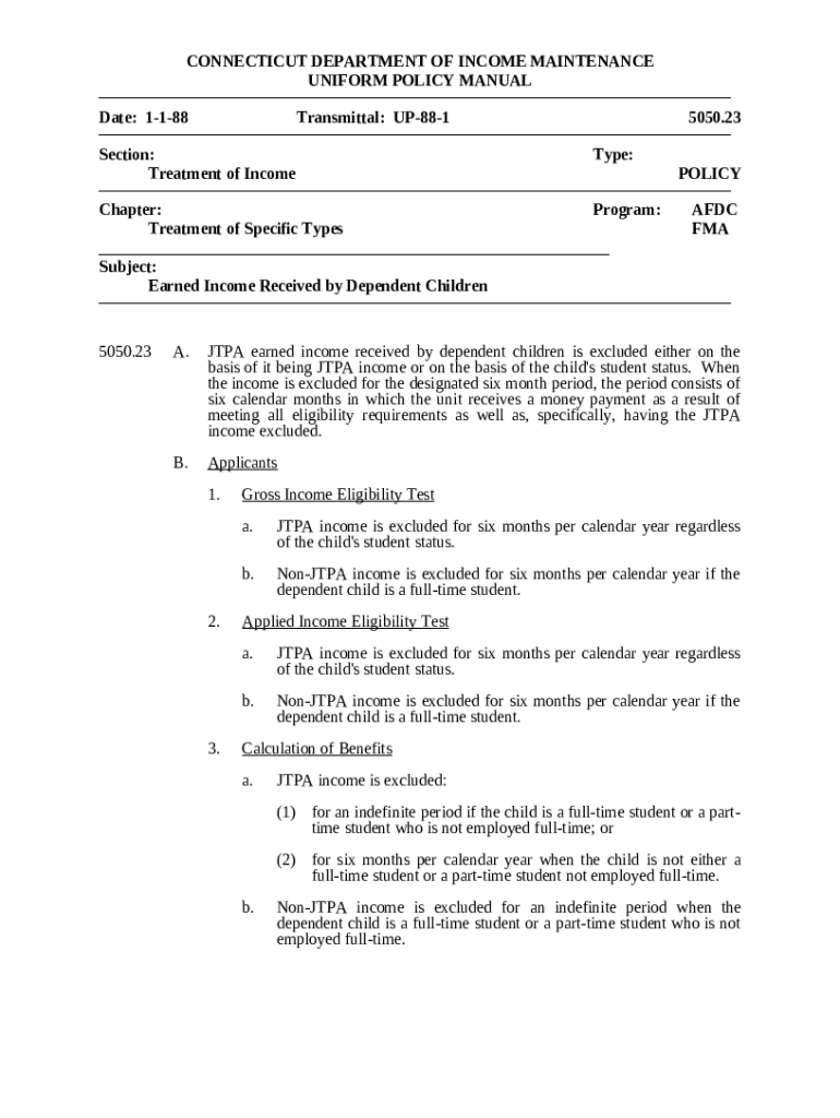 general principles of considering income - CT.gov Doc Template | pdfFiller