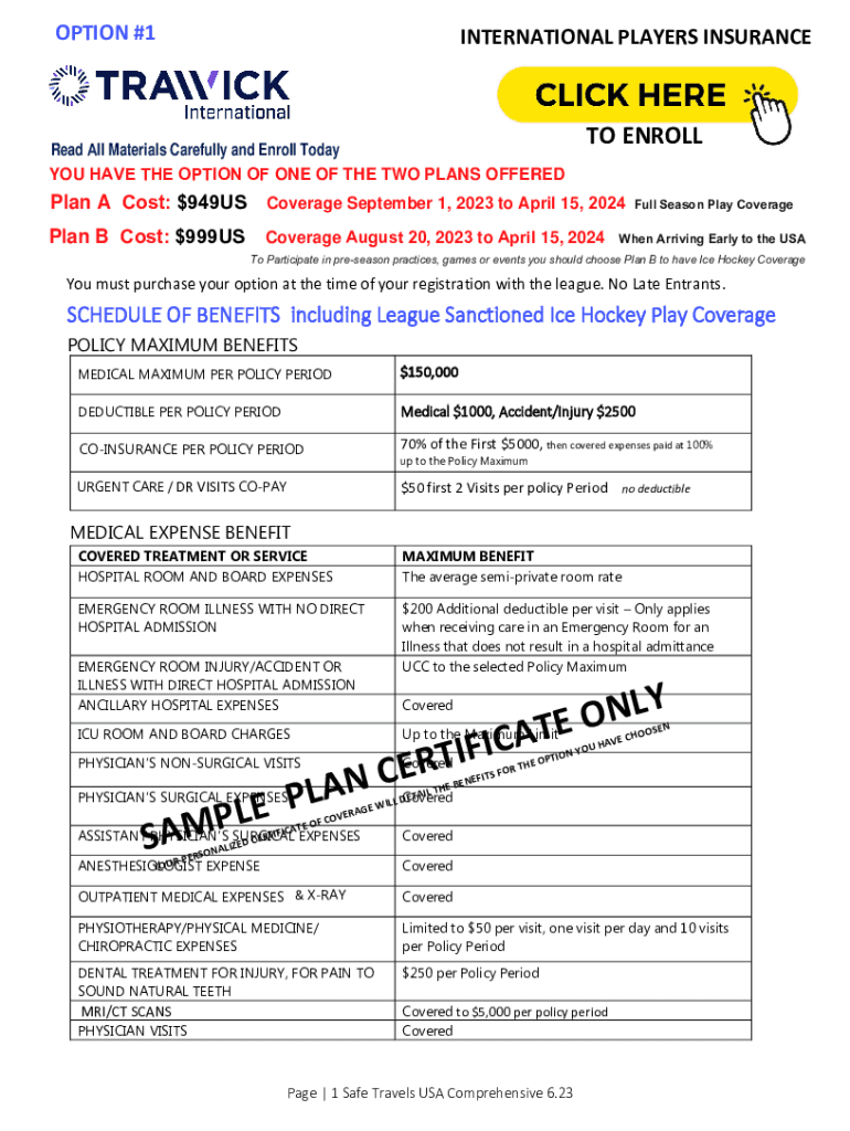 Fillable Online INTERNATIONAL PLAYERS INSURANCE Fax Email Print - pdfFiller