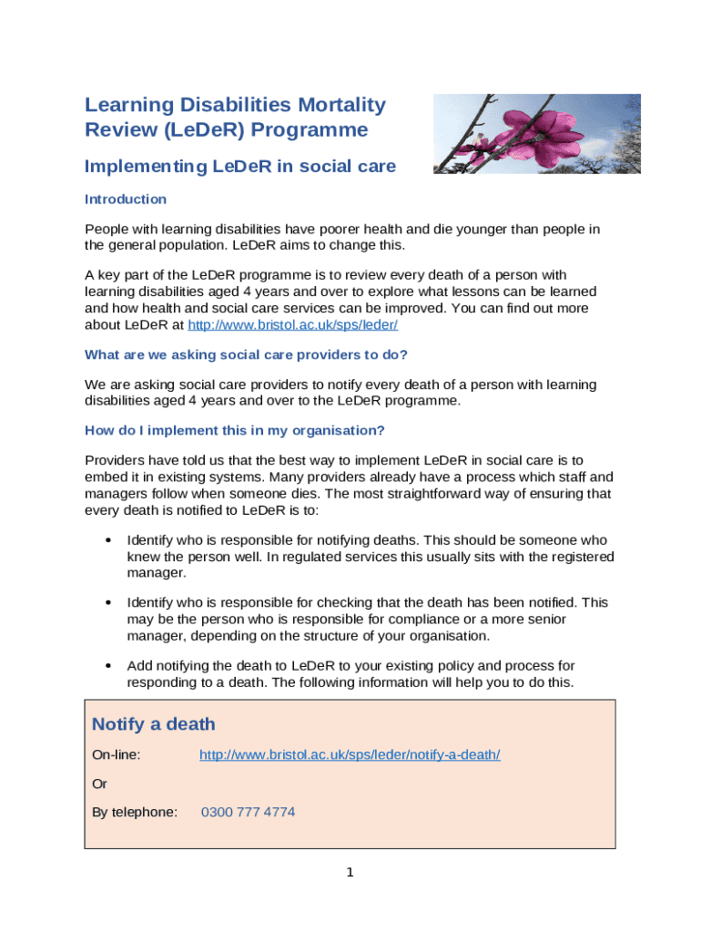 Establishing a national mortality review programme for ...