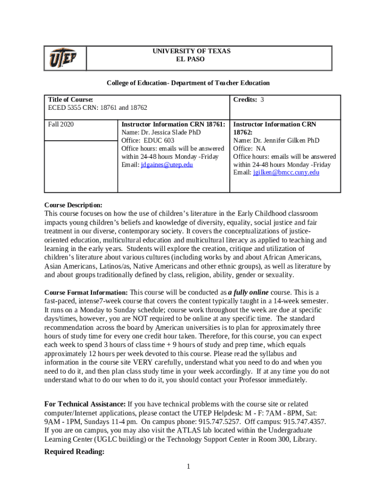 Jessica Slade at The University of Texas at El Paso Doc Template ...