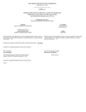 Fillable Online If this form relates to the registration of a class of ...