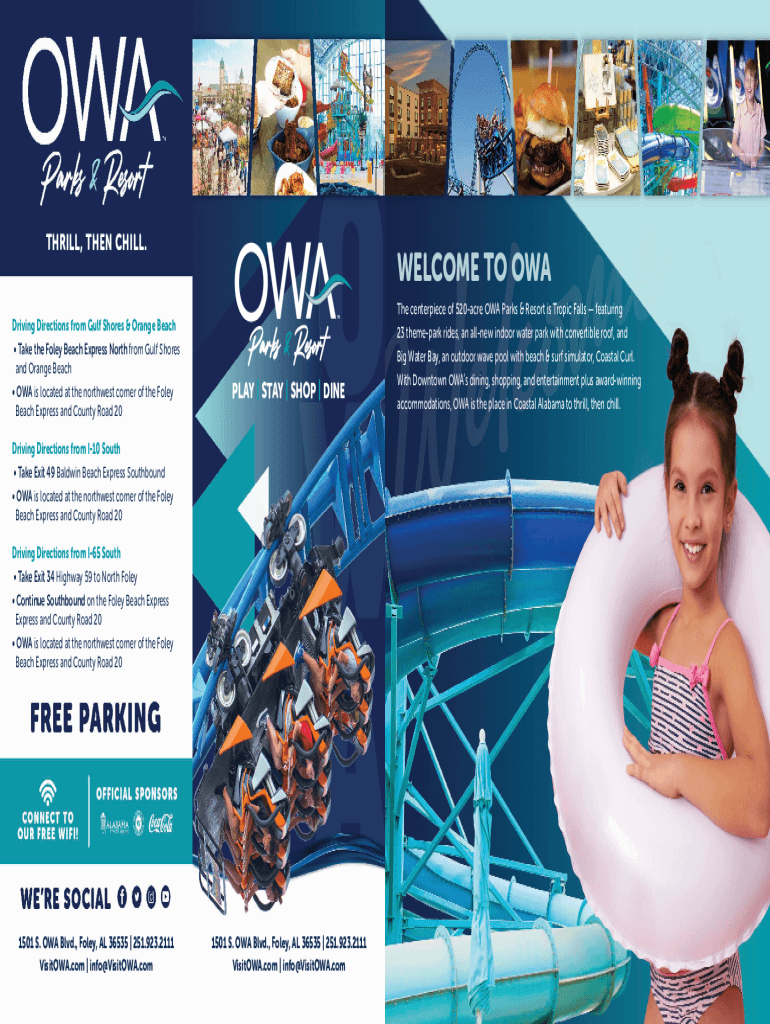 Fillable Online OWA water park: Everything you need to know to plan ...