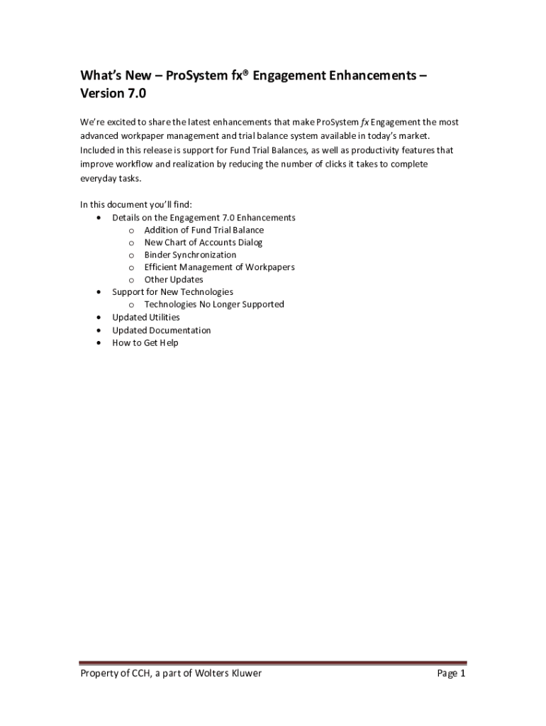 Fillable Online What's New - Pfx Engagement Enhancements - Version 7 0 ...