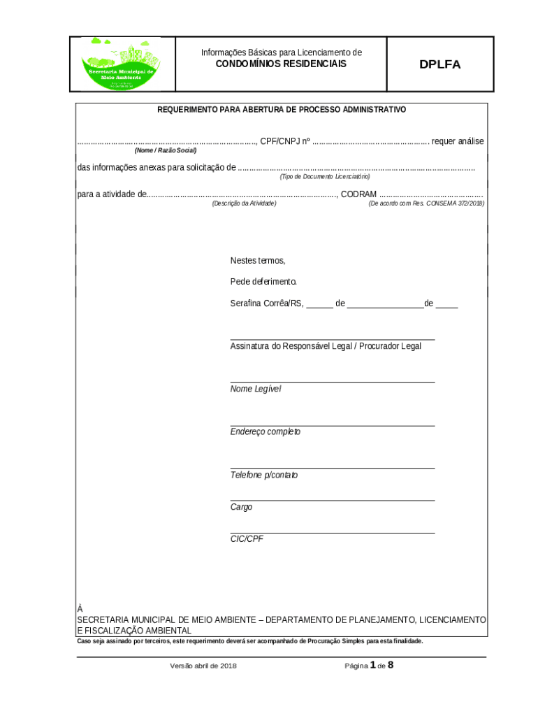 Instrues para Solicitao de Documentos Doc Template | pdfFiller