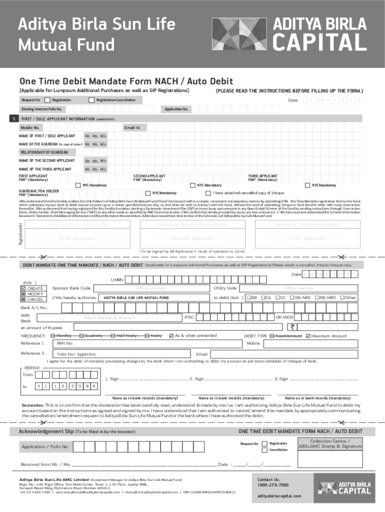Hdfc Dream Sip Pdf - Fill Online, Printable, Fillable, Blank | pdfFiller