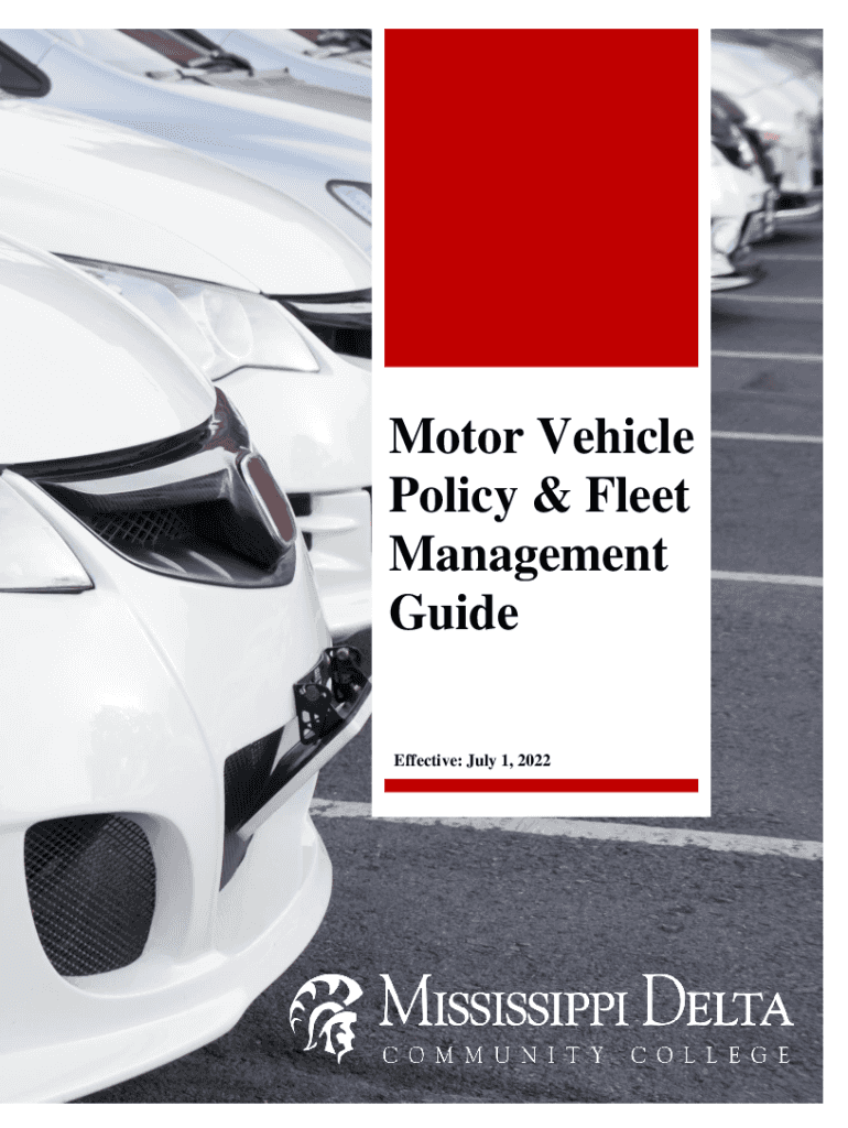 Fillable Online Motor Vehicle Policy & Fleet Management Guide Fax Email ...