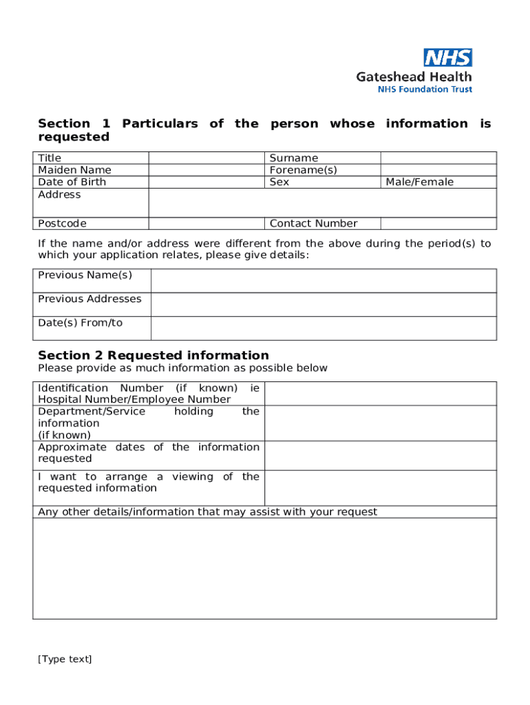 Section 2 Requested ination Doc Template | pdfFiller