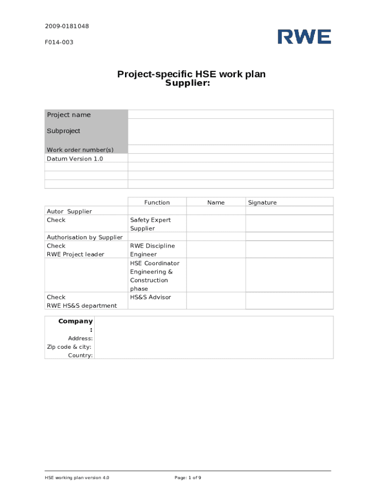 I014HSE instruction on overhaul and maintenance projects Doc Template | pdfFiller