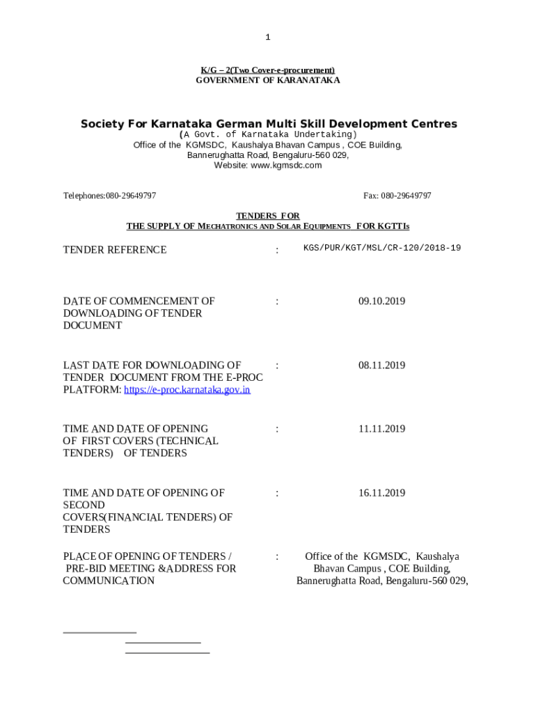 Karnataka German multi skills development centres ... Doc Template ...