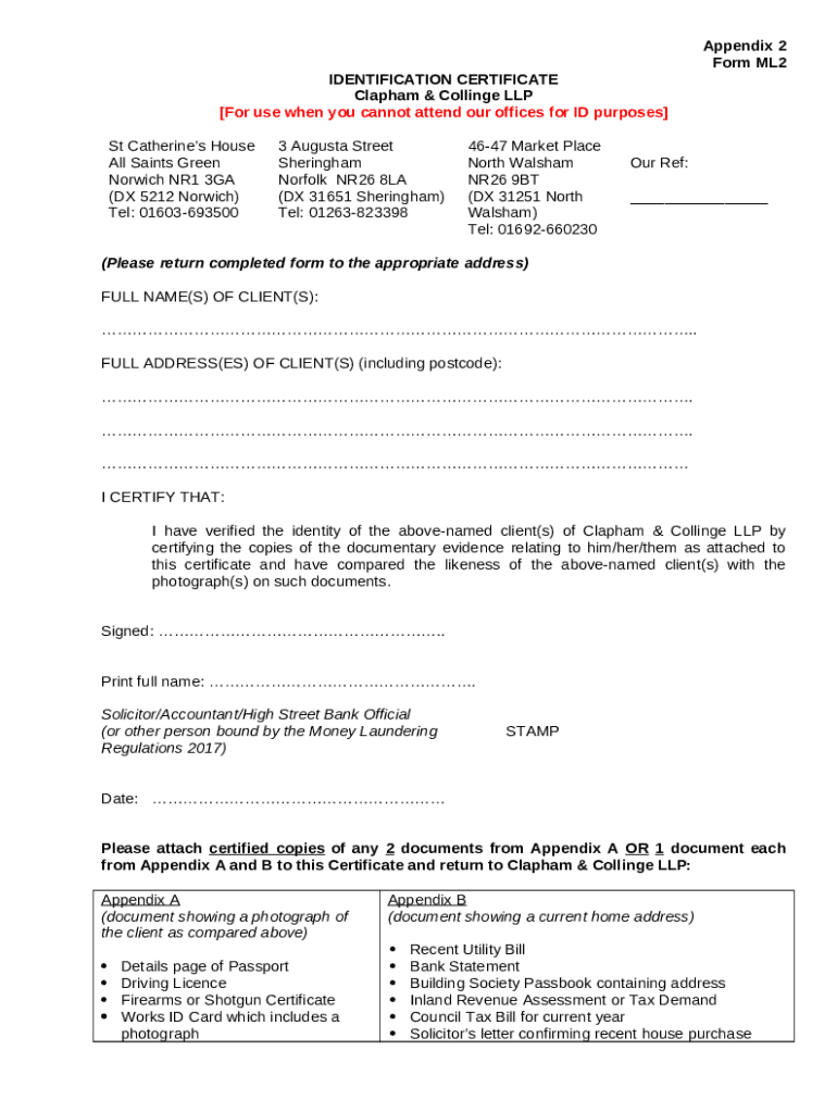 IDENTIFICATION CERTIFICATE Doc Template | pdfFiller