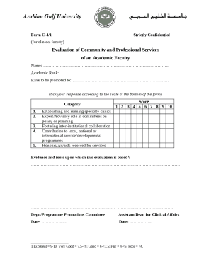 UF/IFAS Faculty Evaluation Doc Template | pdfFiller